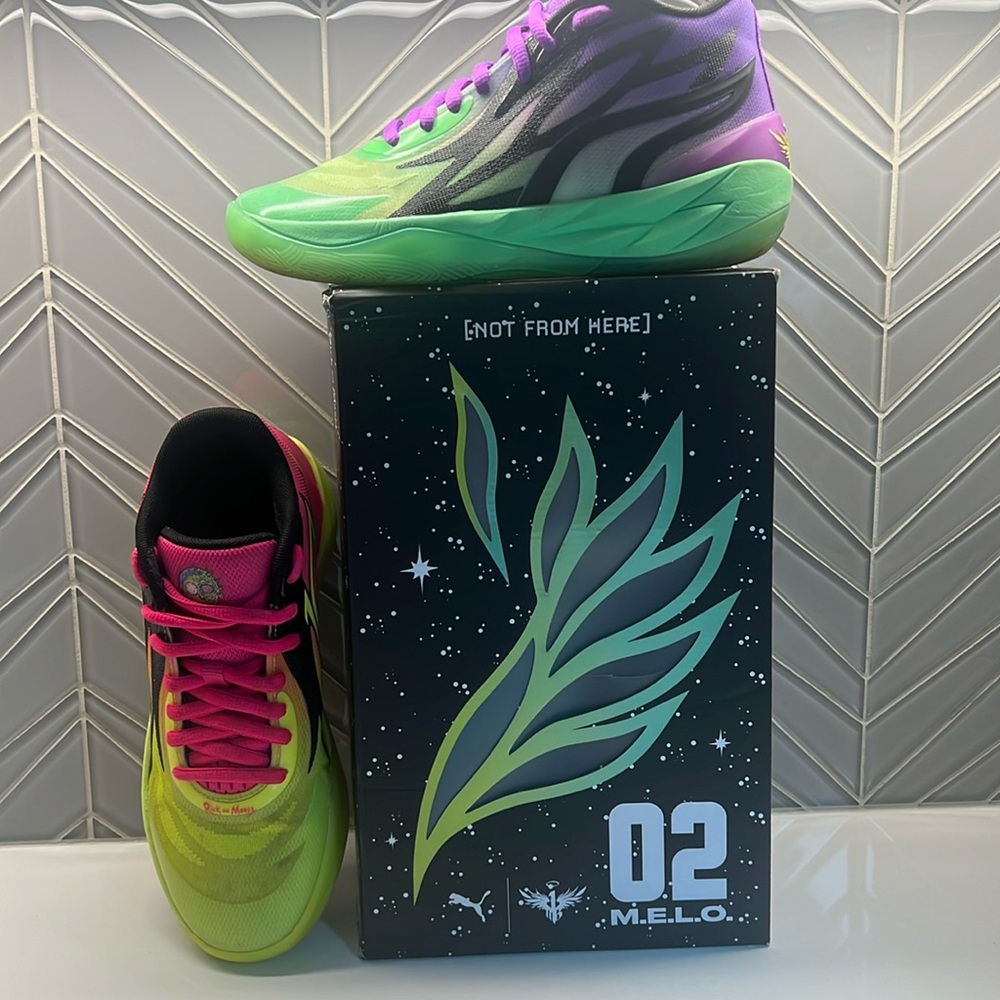 Puma Lamelo Ball Mb02 Rick And Morty Basketball Sneak… - Gem
